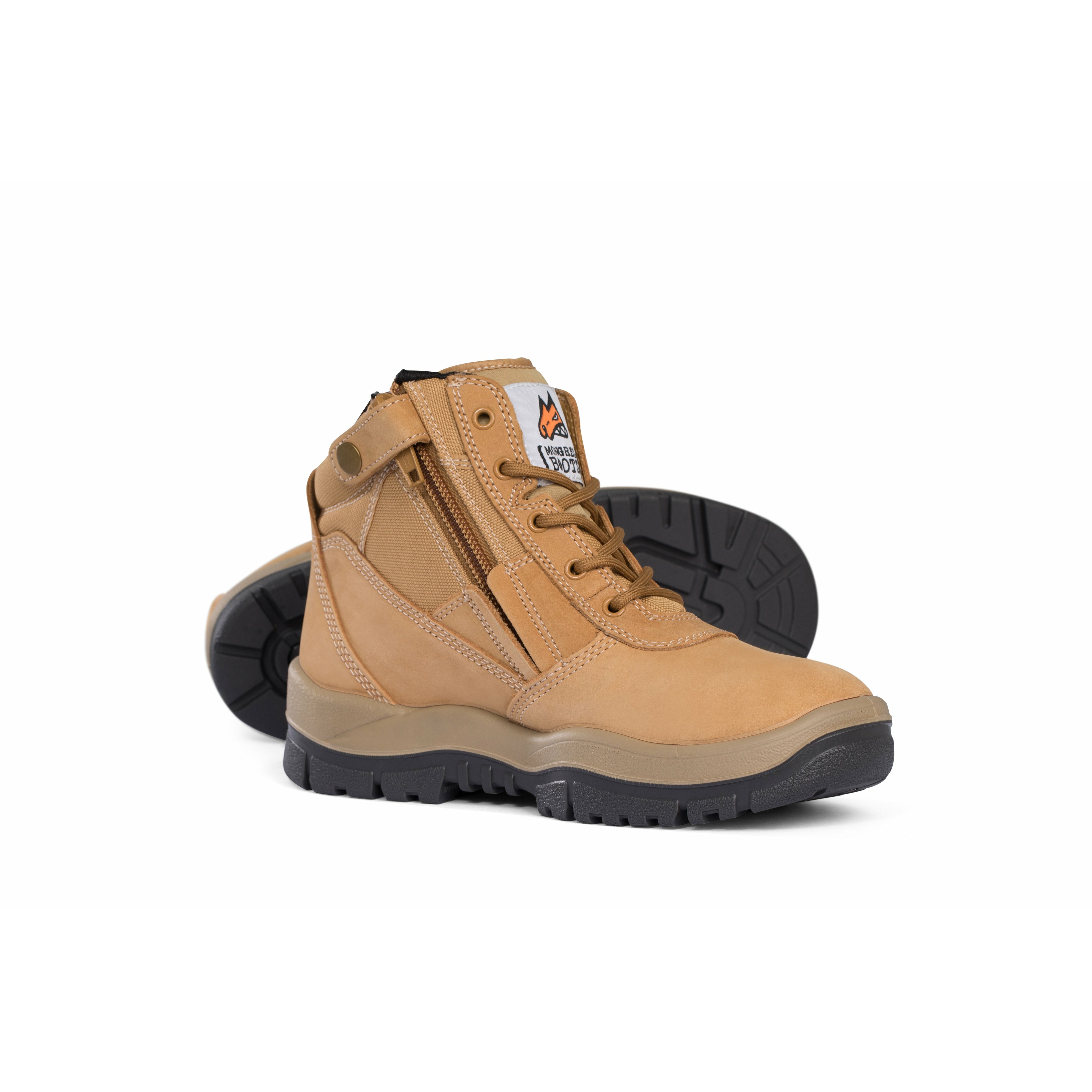 Mongrel 961050 Zip Non-Safety Boot Wheat Nubuck | DNC Direct