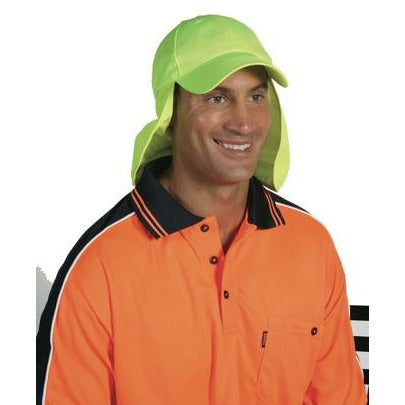 Hi Vis Cap with Flap - H023|Vis Cap|dncdirect