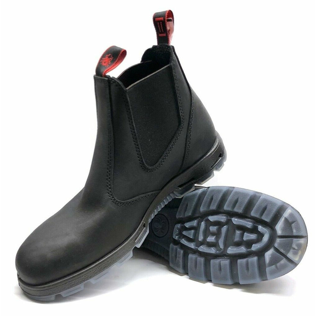 Redback UBBK Elastic Sided Work Boot Black | DNC Direct